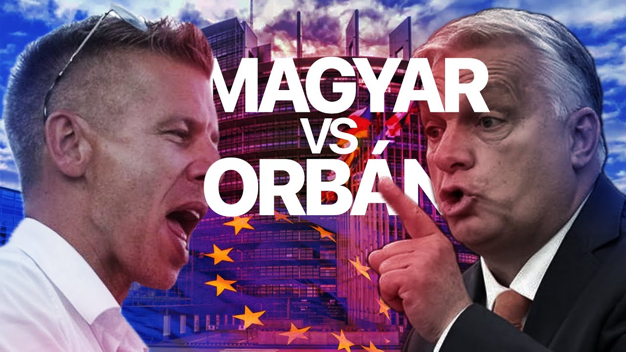Magyar Péter vs. Orbán Viktor | Megapoliticus vs. Gigatyrannos - YouTube