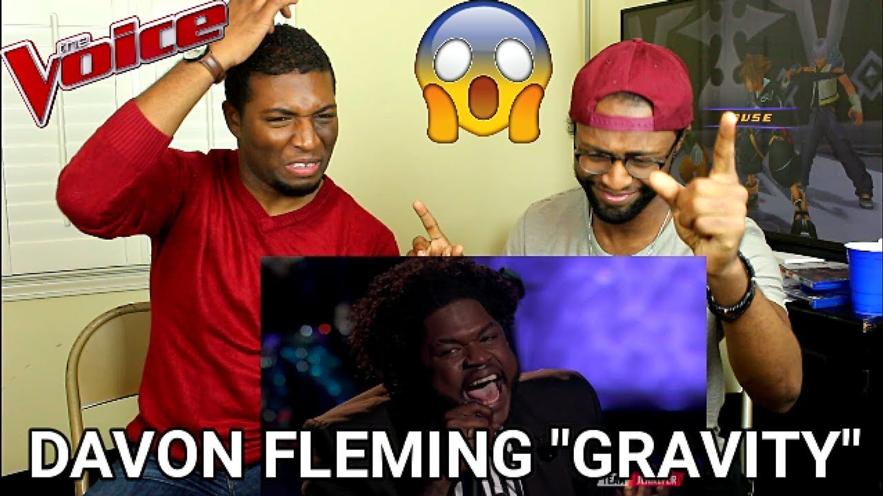 The Voice 2017 Davon Fleming - Semifinals: “Gravity” (REACTION) - YouTube