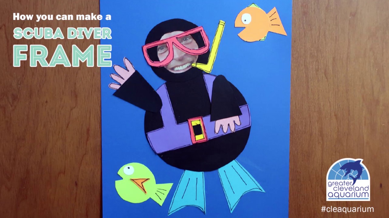 How You Can Make a SCUBA Diver Frame with Construction Paper - YouTube