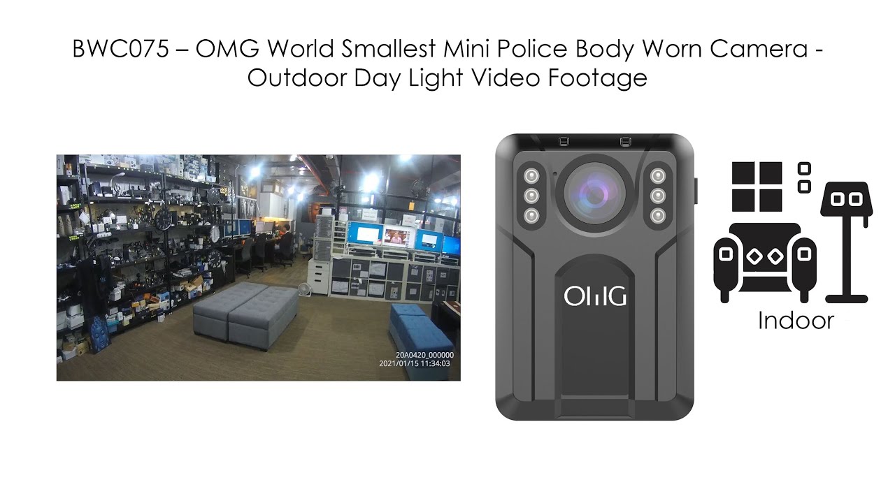 BWC075 – OMG World Smallest Mini Police Body Worn Camera - Indoor Day ...