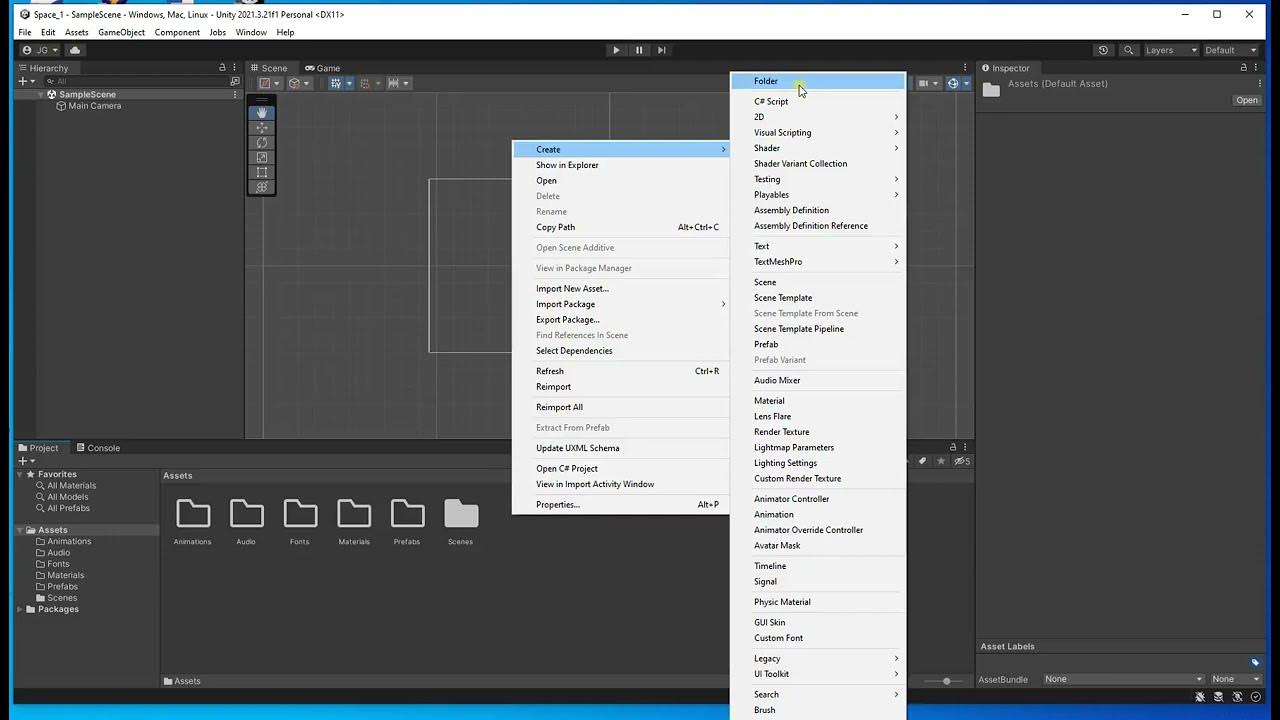 Unity Shooter 01 Estructura Carpetas - YouTube