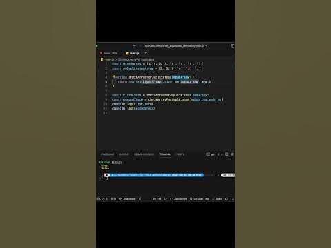 How to Detect Duplicates in an Array in JavaScript #javascript - YouTube
