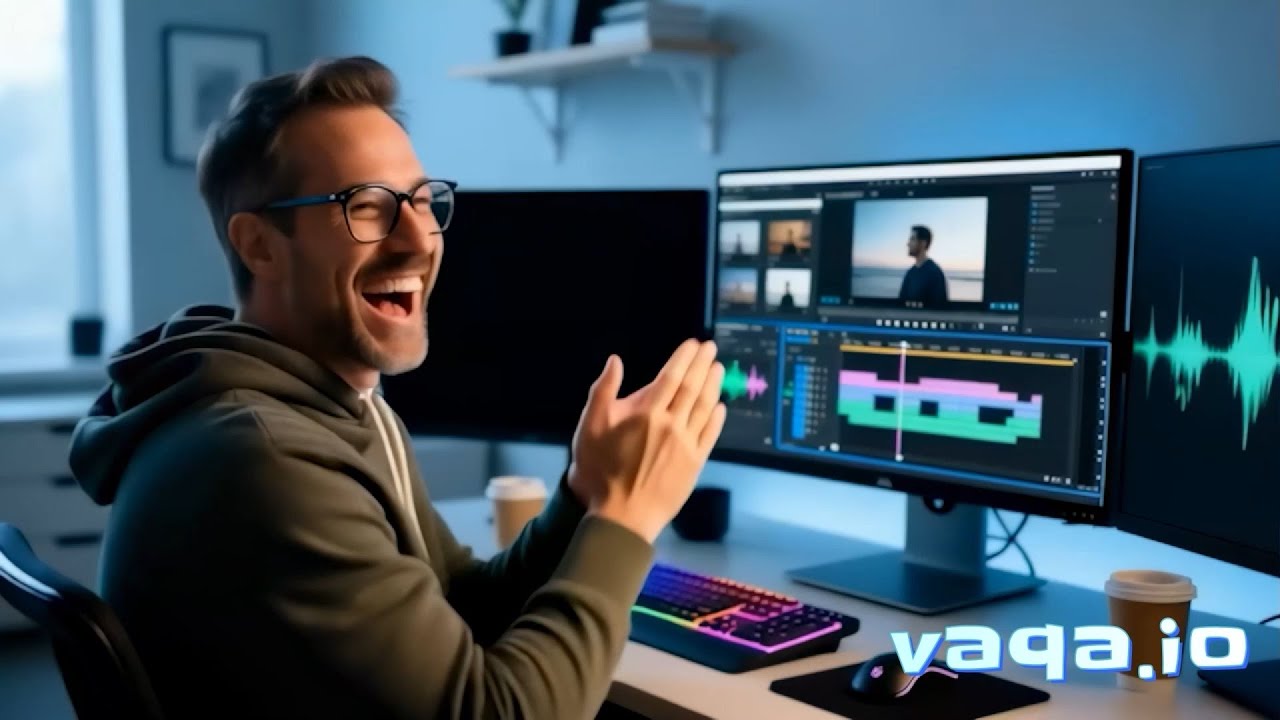 Edit video by using text ONLY with Vaqa Video Editor - YouTube