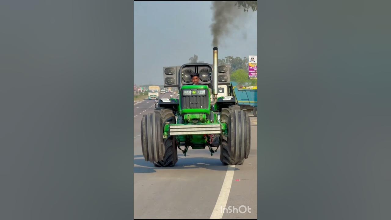 JOHN DEERE TRACTOR ROHIT DESWAL KA STUNT NISHU DESWAL🥺#shortsfeed #jaat #farming - YouTube