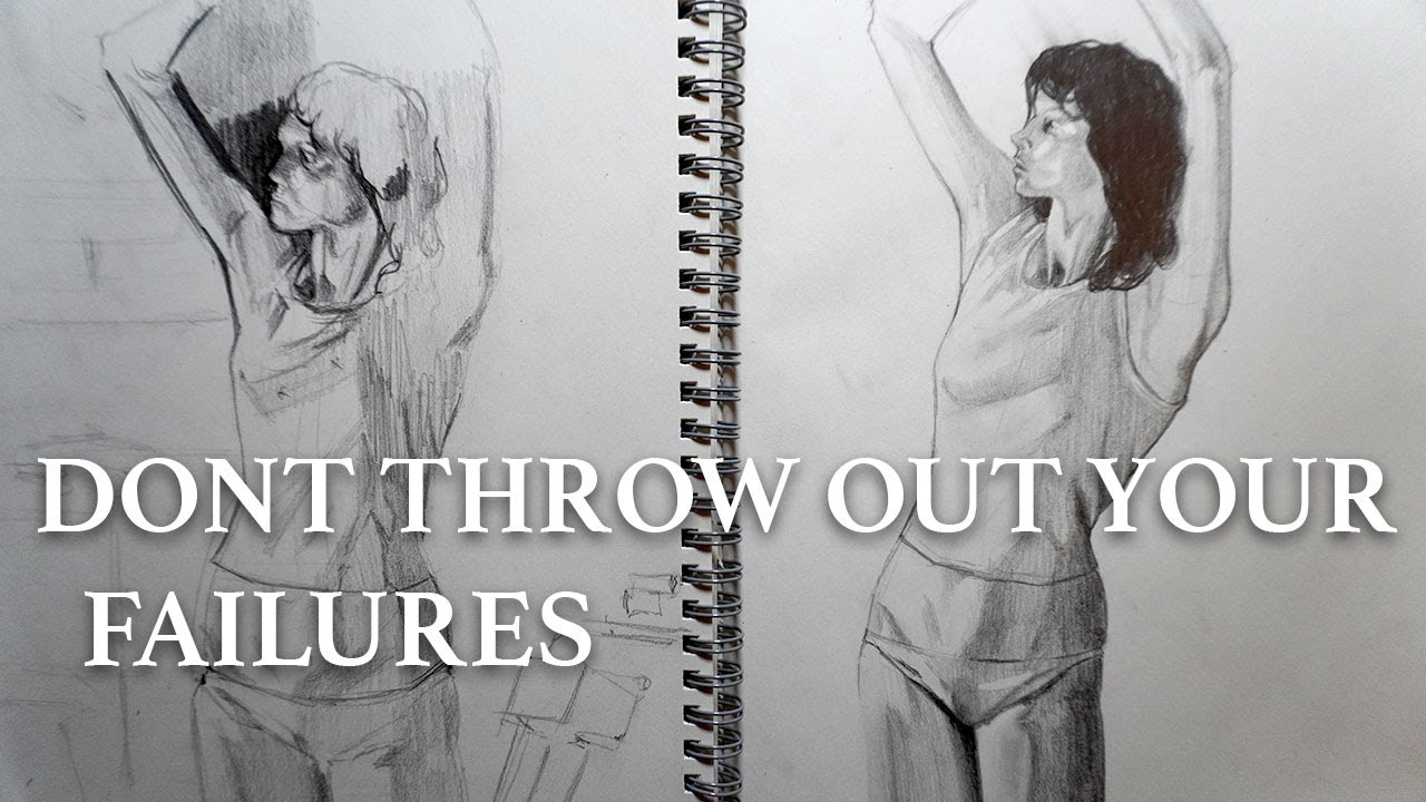 How to learn from your failed Drawings | they're trash but... - YouTube