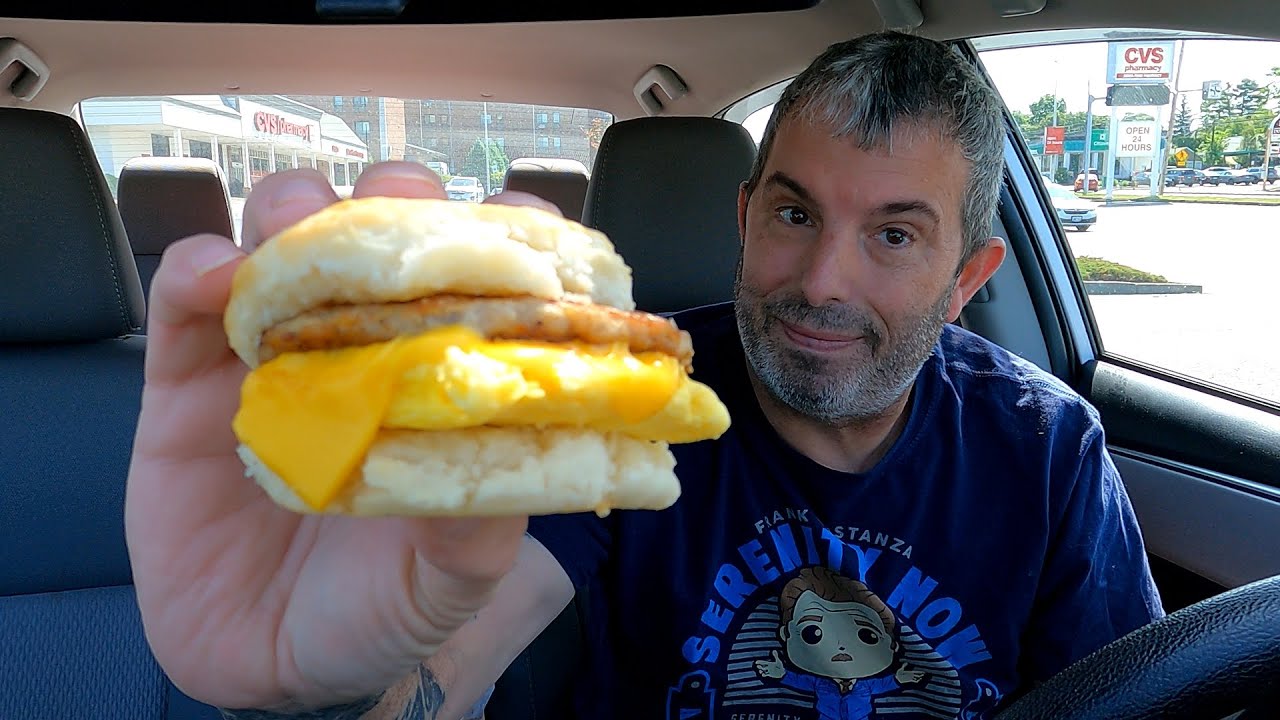 fast food breakfast sandwich battle continues - YouTube