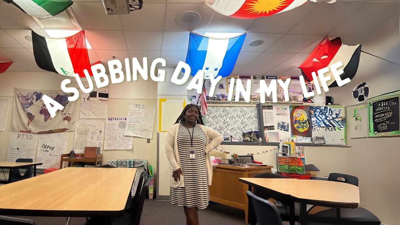 a subbing day in my life - YouTube