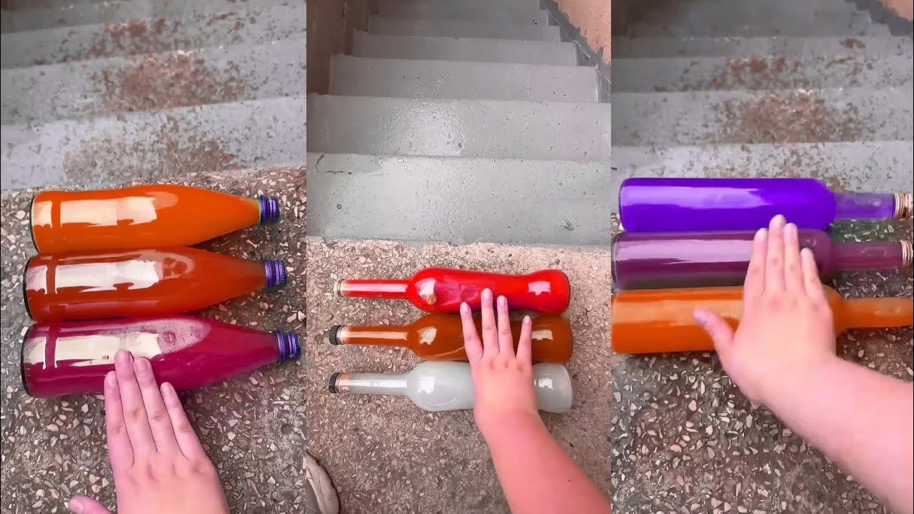 Breaking Glass Bottle 🍾⚡🔥Crushing Crunchy And Soft thing ! - YouTube