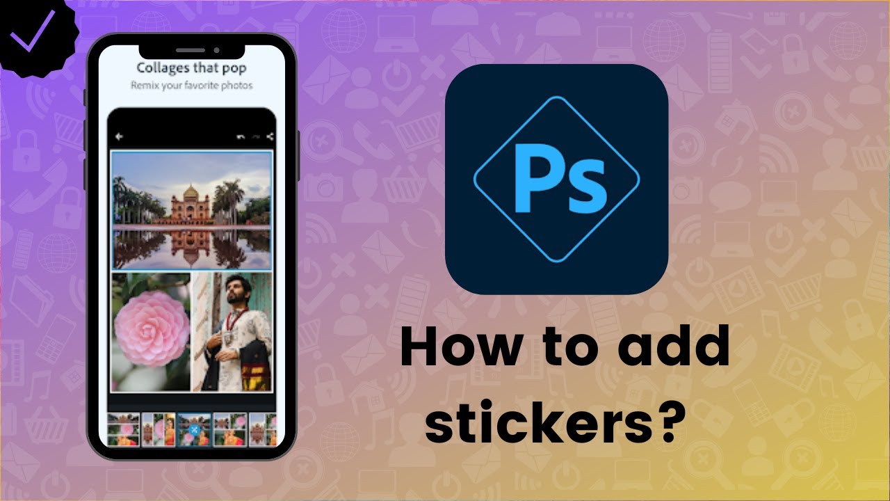 How to add stickers to your picture on Adobe Photoshop? - YouTube