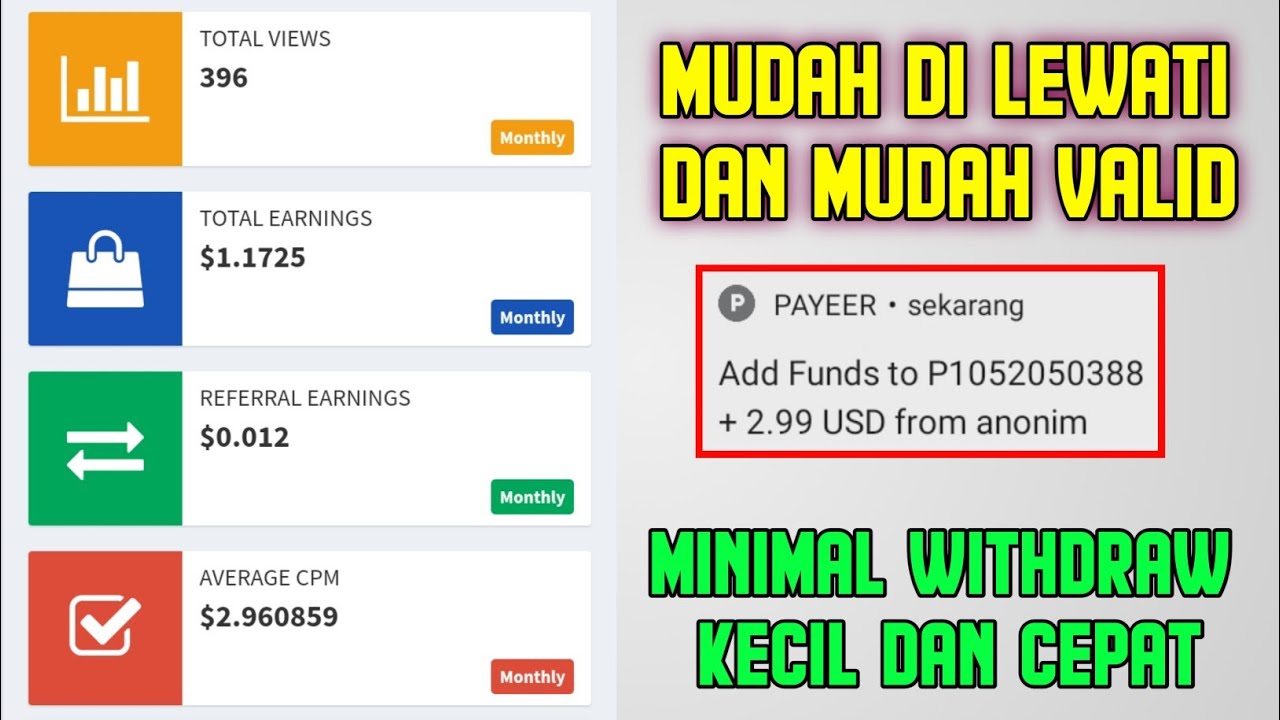 Shortlink Legit Gampang Valid dan Mudah di Lewati - YouTube