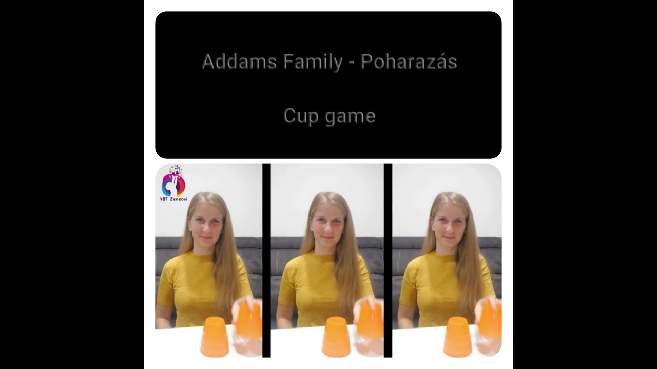 Addams Family - Poharazás - Cup game - YouTube