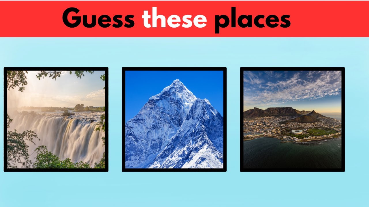 Difficult places to guess these names |Guess the places| - YouTube