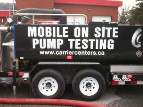 Mobile Fire Truck Pump Testing - YouTube