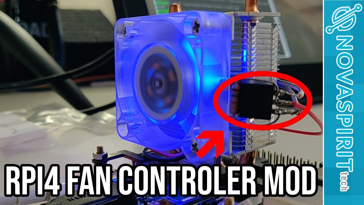 RPi4 Ice Tower Heatsink and cooler with fan controller mod!! - YouTube