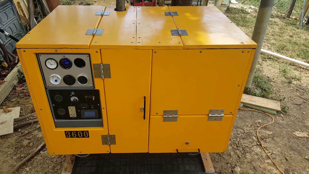 Homemade diesel generator. - YouTube