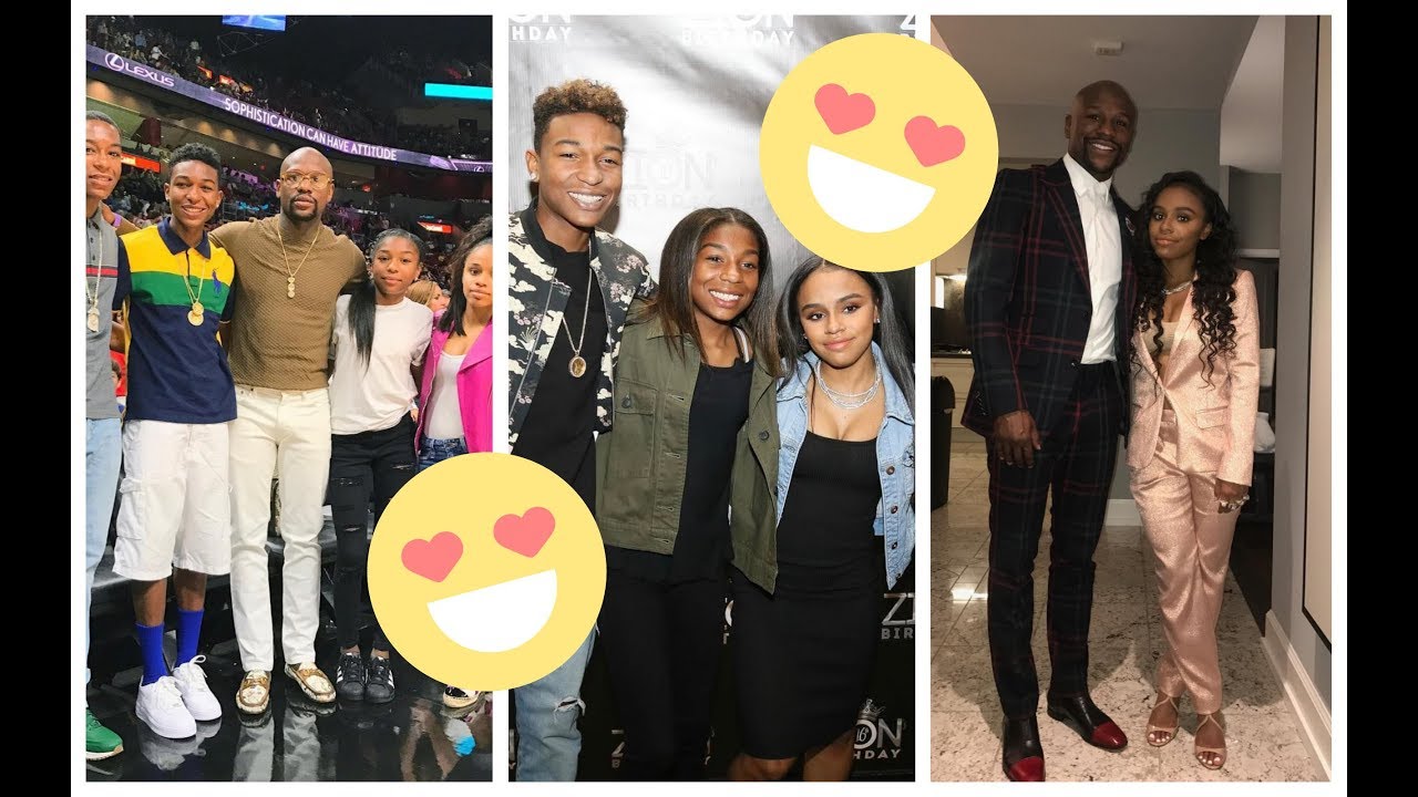 Floyd Mayweather's kids 2017! | Sons Koraun, Zion and daughters Iyanna ...