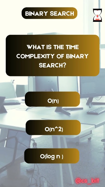 Binary Search Time Complexity: Quick Insights! 🔍⌛| @cs_bit - YouTube