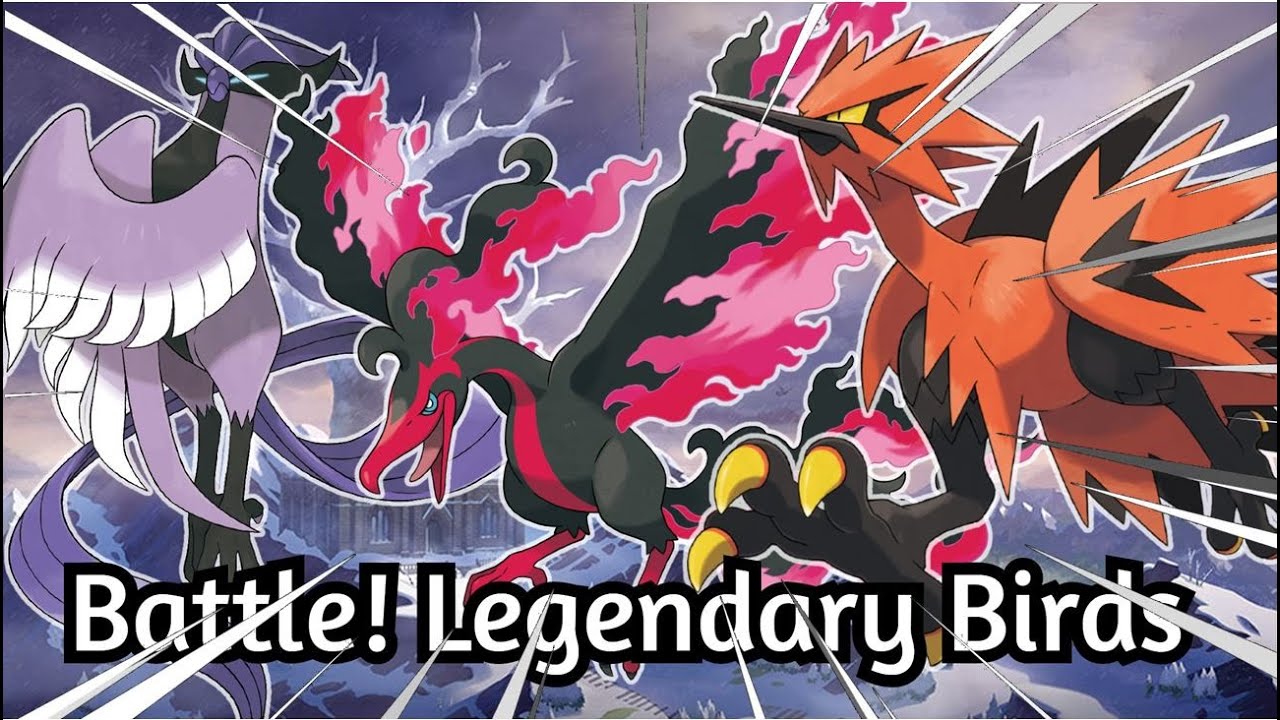 Pokemon Sword & Shield - Legendary Birds Battle Theme [Zapdos/Moltres ...