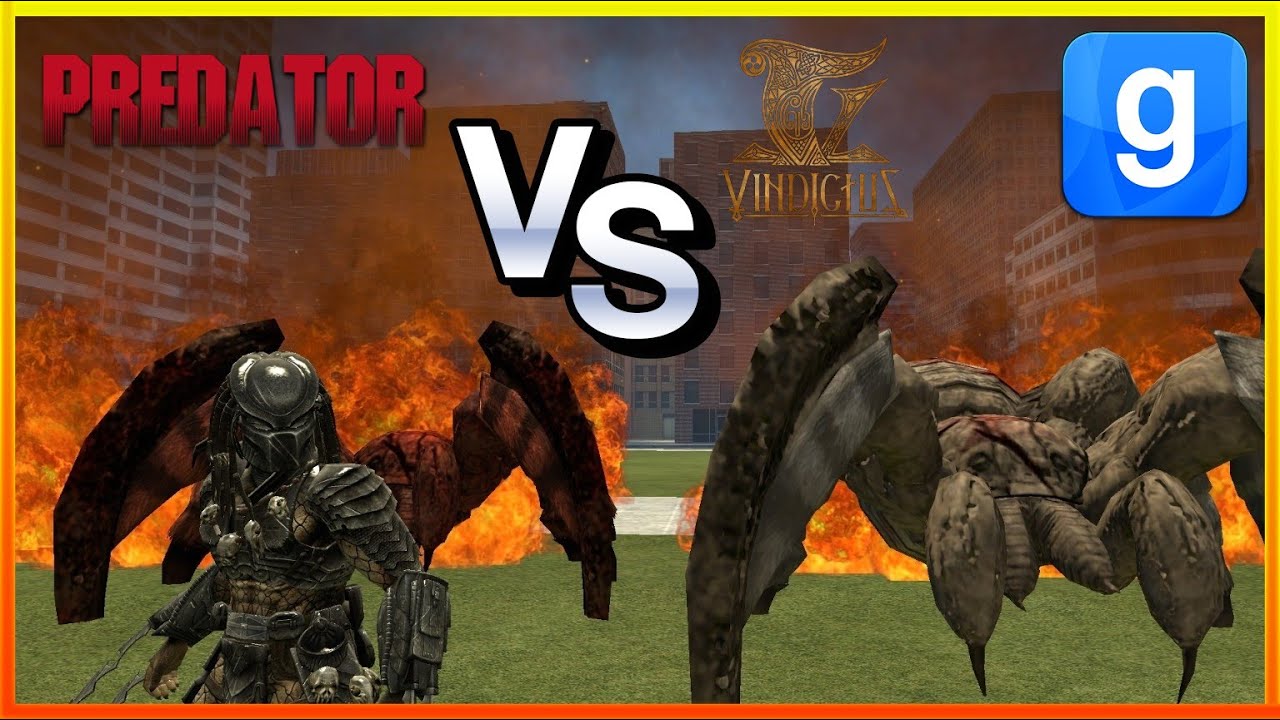 Vindictus Giant Spiders VS The Predator SNPC Fight Garry's Mod - YouTube