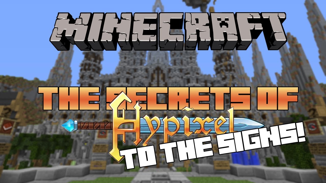 Secrets of Hypixel - Get onto Lobby signs (non-VIP) - YouTube