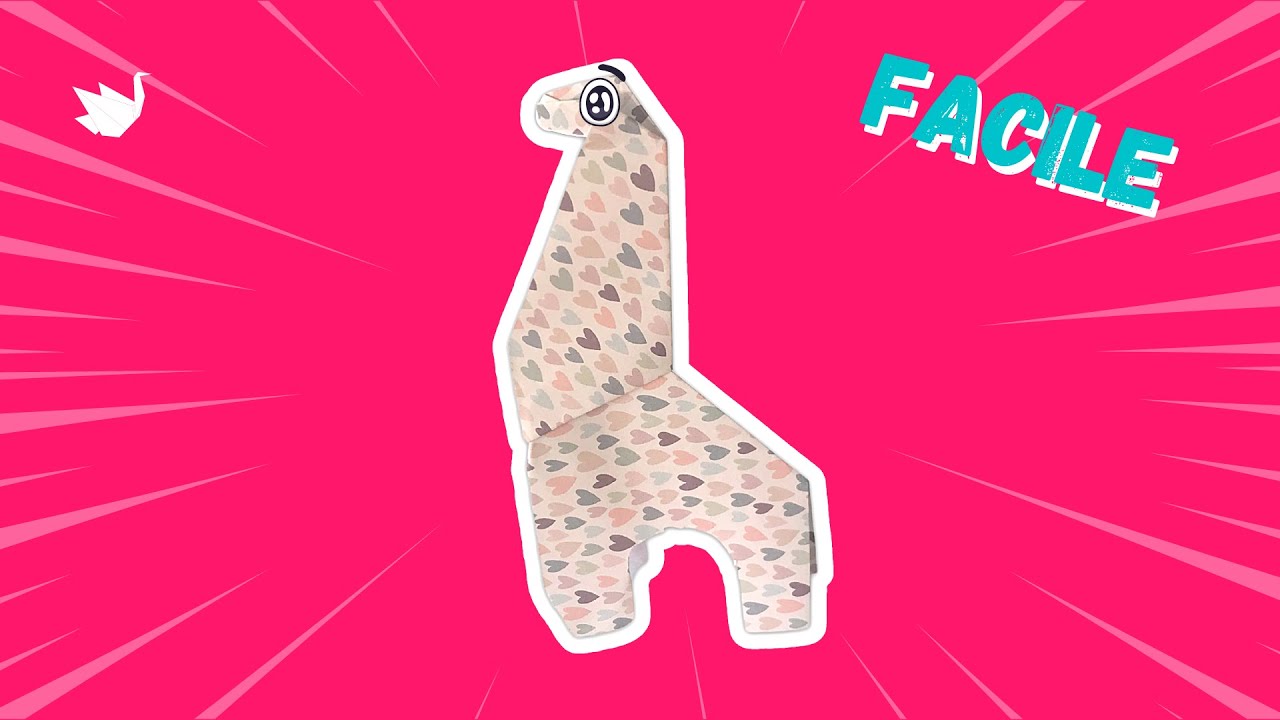 Origami girafe : comment plier une girafe en papier (Tuto Facile) - YouTube