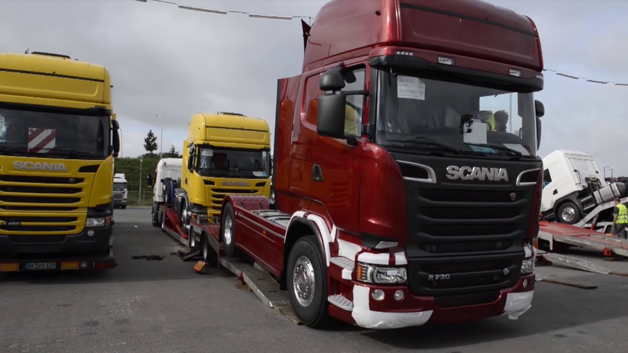Scania R 730 V8 Streamline linea di produzione di autocarri - YouTube