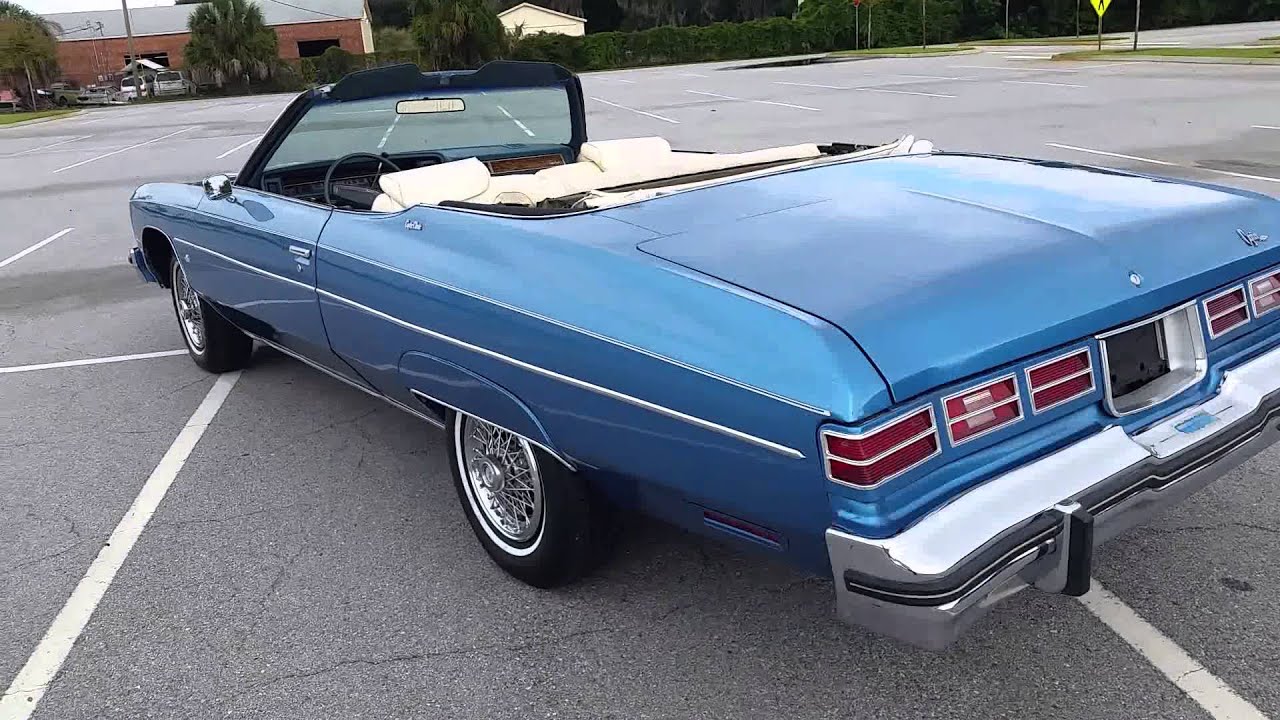 1975 Chevrolet Caprice convertible 350 V8 - YouTube