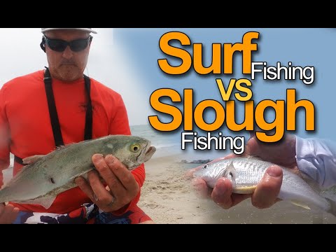 Surf Fishing Vs Slough Fishing! - YouTube
