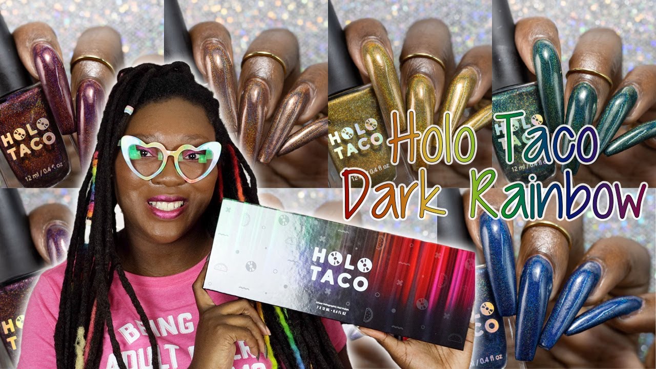 Holo Taco Dark Rainbow Collection Swatch & Review +Comparisons ...