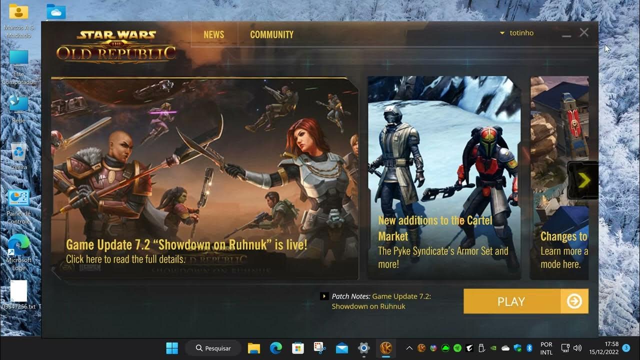SWTOR , the game does not load? - YouTube