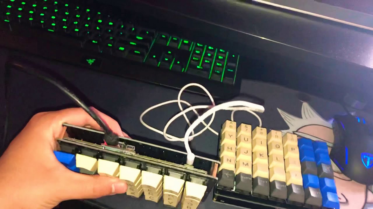 Viterbi split keyboard finished - YouTube
