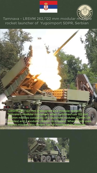 Tamnava - LRSVM 262/122 mm modular multiple rocket launcher of Yugoimport SDPR, Serbian #army ...