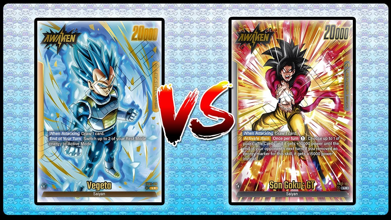 Dragon Ball Super: Fusion World FB02 Yellow Vegeta vs FB03 Black Son ...