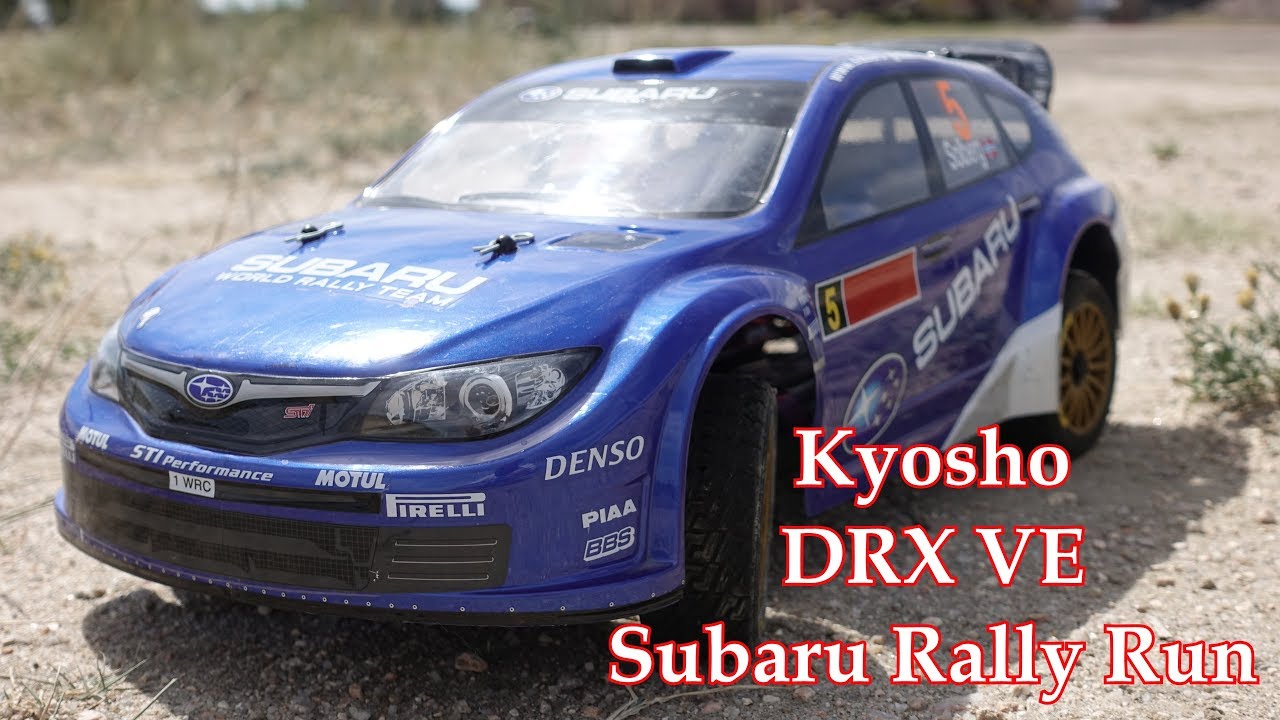 Kyosho DRX VE Subaru Rally Run - YouTube