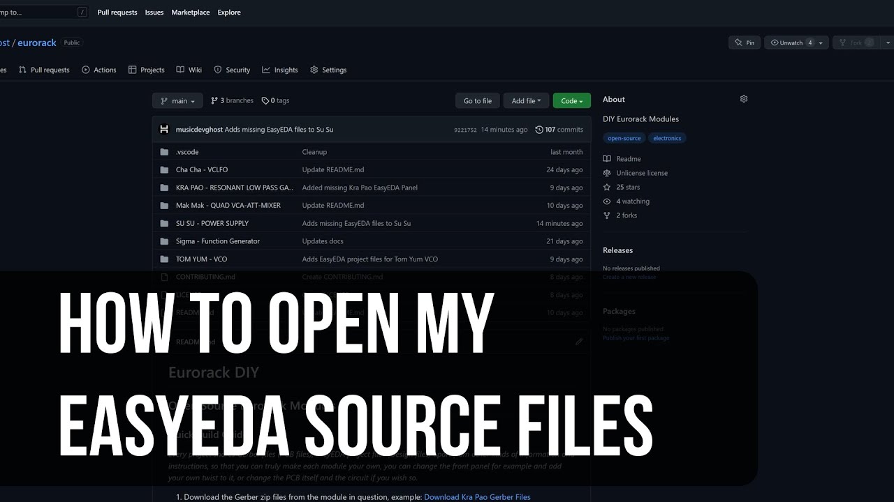 How to open my EasyEDA Source files - YouTube