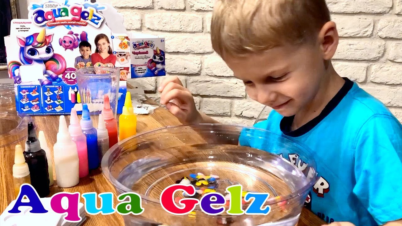 Aqua Gelz Аквагель фигурки 3D отзыв - YouTube