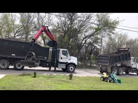 Tree debris removal - YouTube