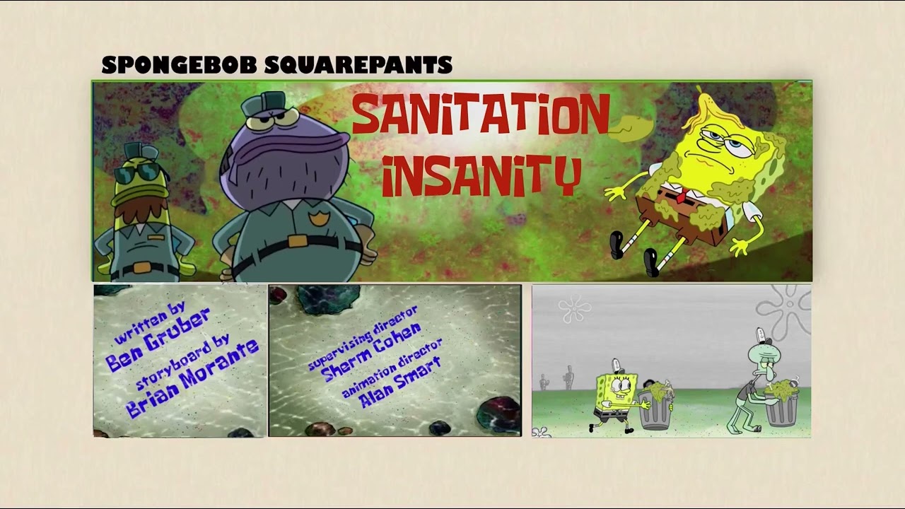 SpongeBob SquarePants “Sanitation Insanity” title card Loud House style ...