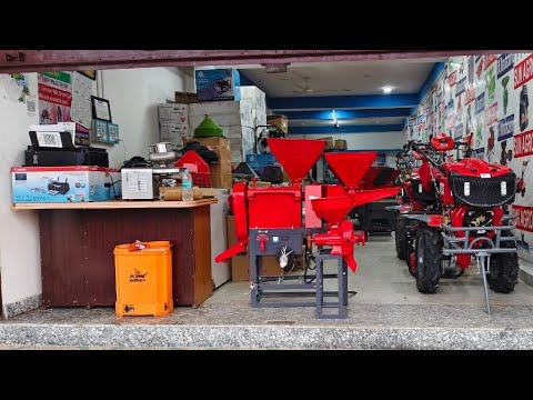 mini rice mill Mini Power Tiller 7.5hp 10hp combined rice mill machine ...