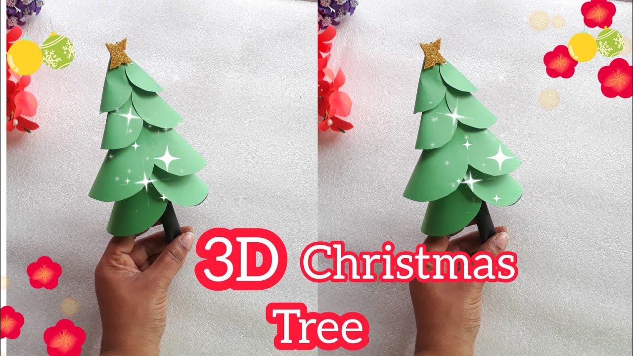 3D Christmas Tree🌲 | Christmas Decor Craft | #christmas ...