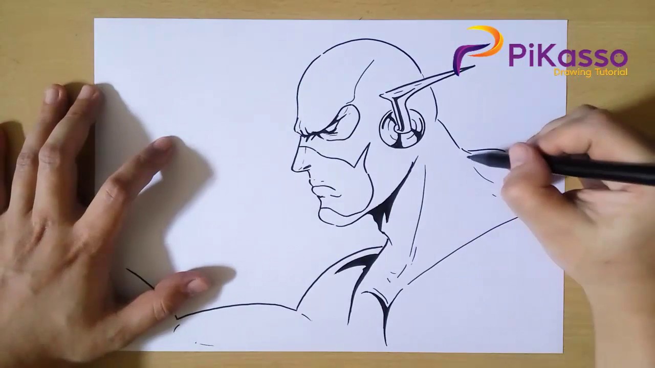 How to Draw The Flash Speed Drawing - YouTube