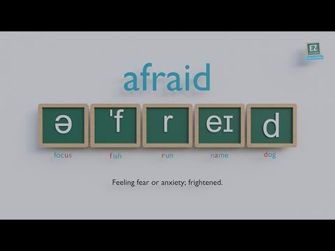 How to pronounce afraid ? - YouTube