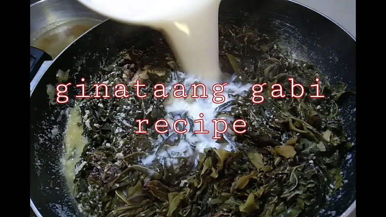 Ginataang gabi recipe own version.. - YouTube