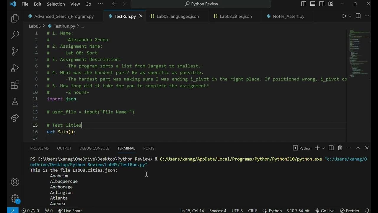 Show Sort Program - YouTube