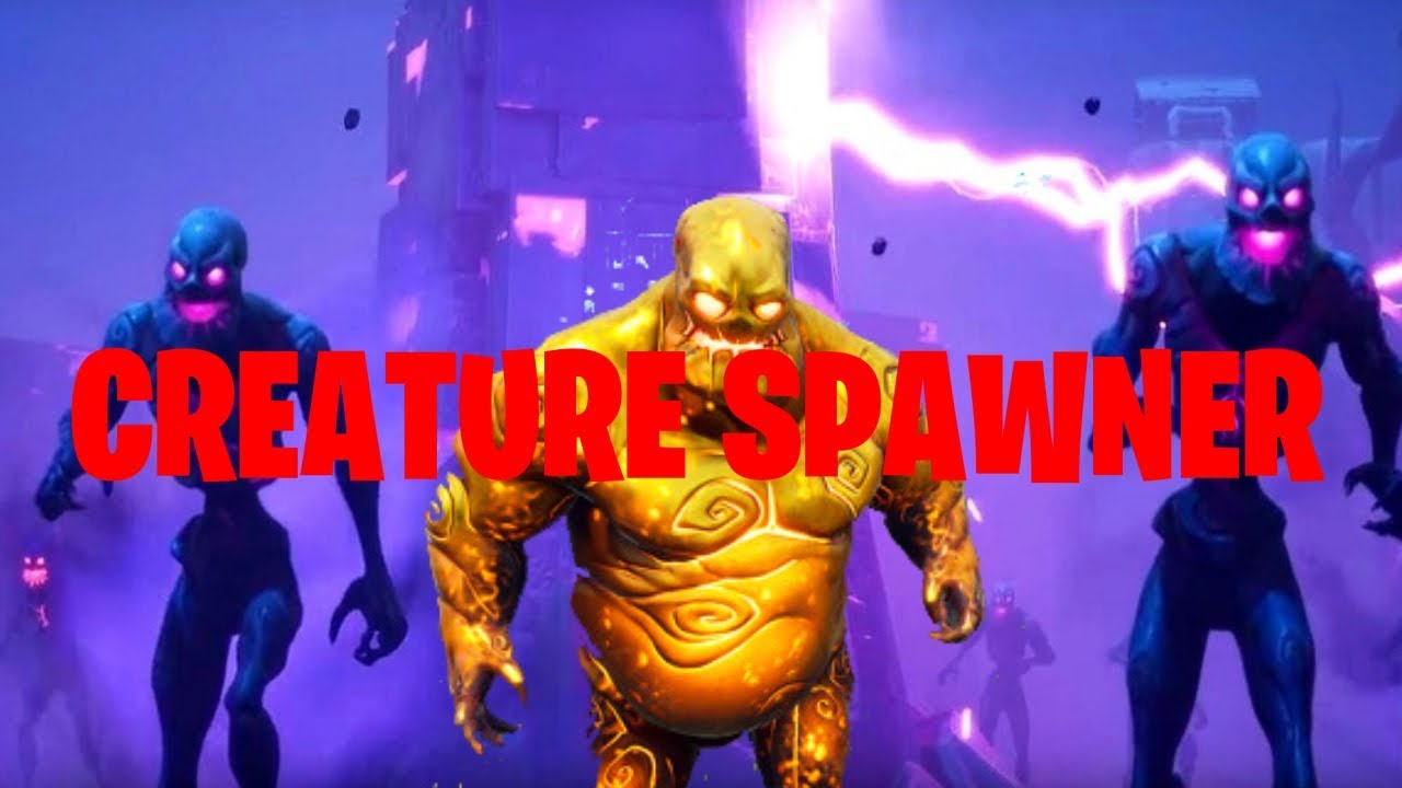 FORTNITE - CREATURE SPAWNER!!! - CREATIVE MODE!!! - NEW!!! - YouTube