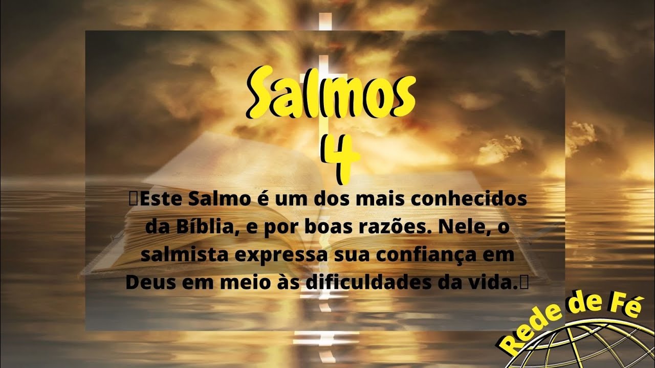 🙌O Salmo 4 nos lembra que, mesmo nas tempestades, Deus está presente e ...
