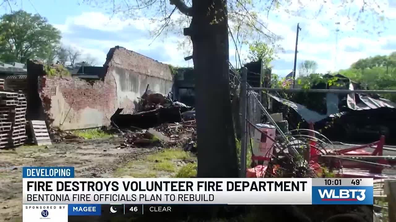 Bentonia officials plan to rebuild after fire department burns to the ...