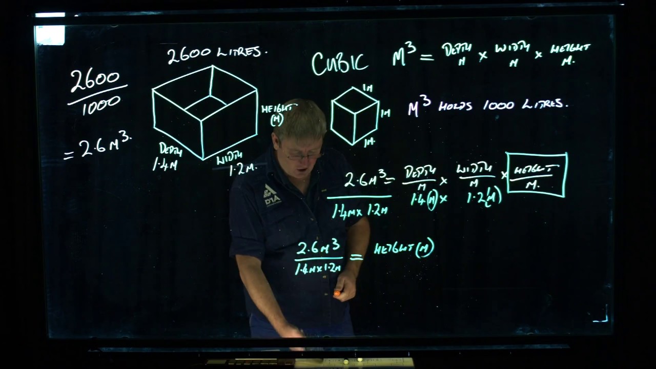 How to determine a tanks size when you are given the literage - YouTube