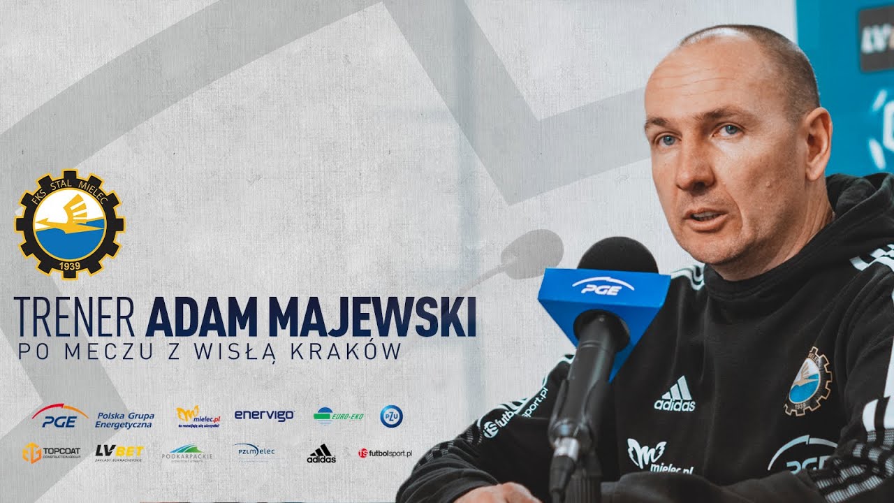 TV Stal: Trener Adam Majewski po meczu z Wisłą Kraków - YouTube
