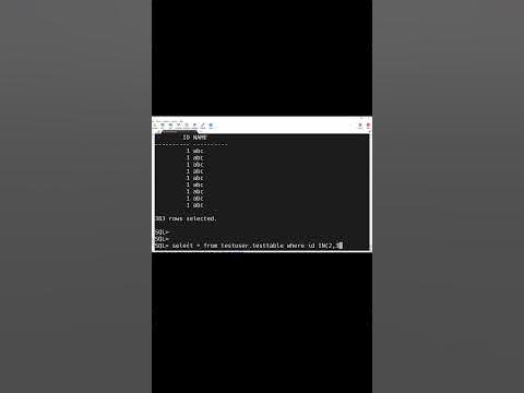 #shorts IN Operator in SQL. #learnomate technologies - YouTube